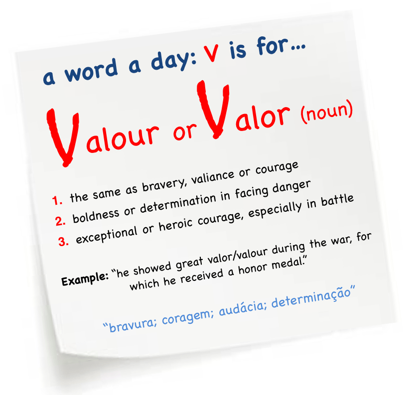 V is for Valor... - The English Affair